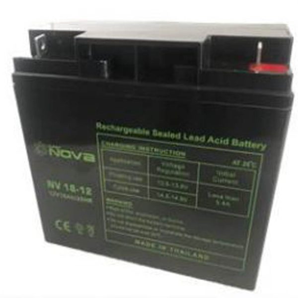 Nova NV40-12L Rechargeable Sealed Lead Acid Battery 12V, 40Ah/20Hrs ...
